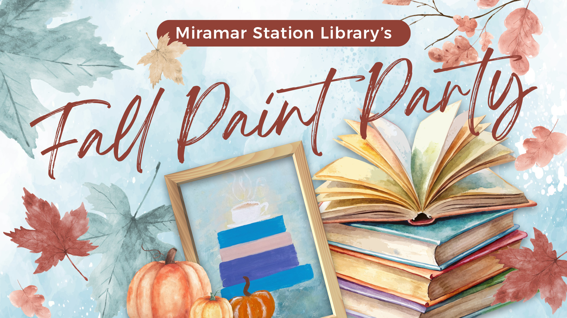 MCCS Miramar Station Library's Fall Paint Party