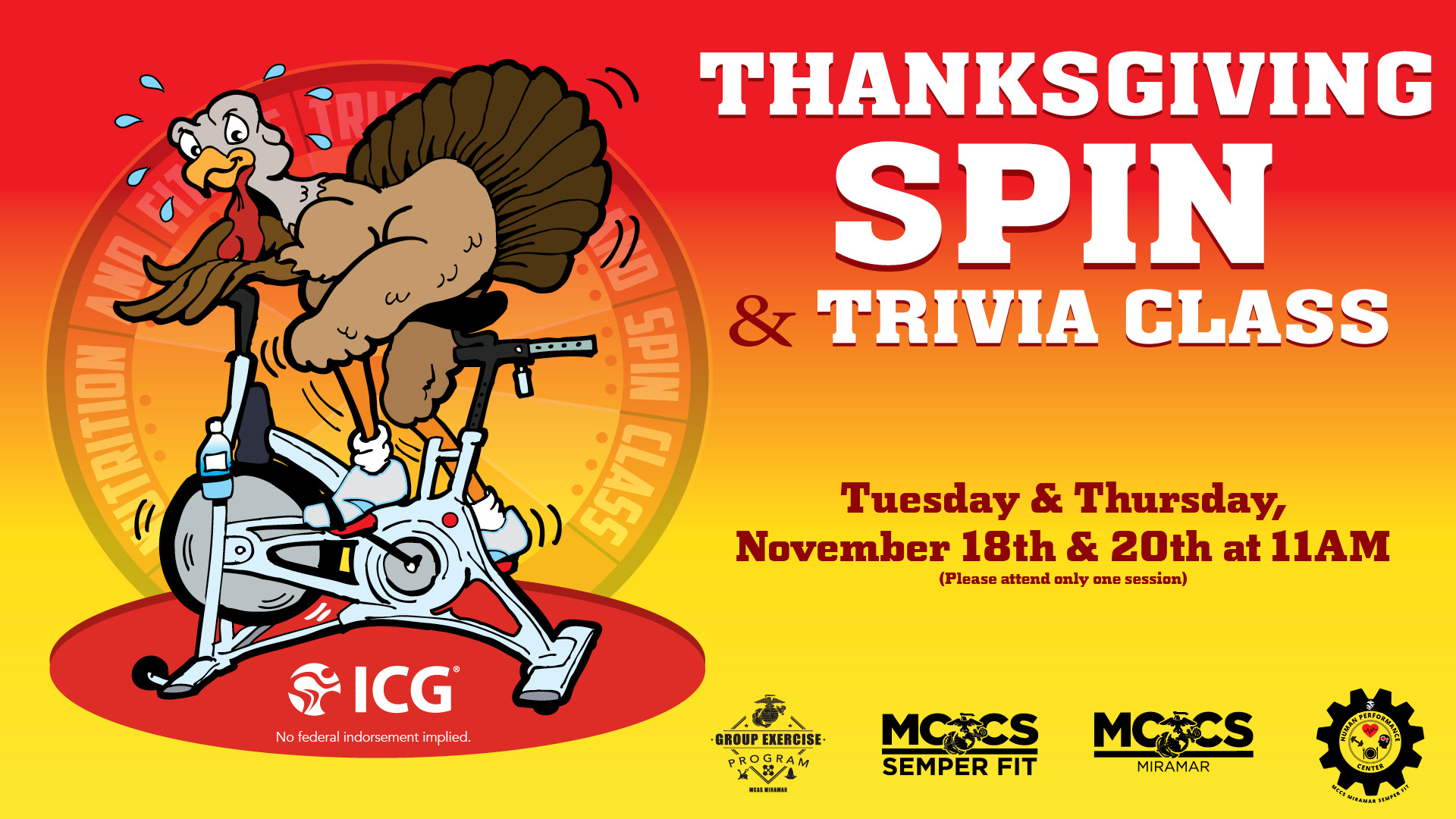 MCCS Thanksgiving Spin & Trivia
