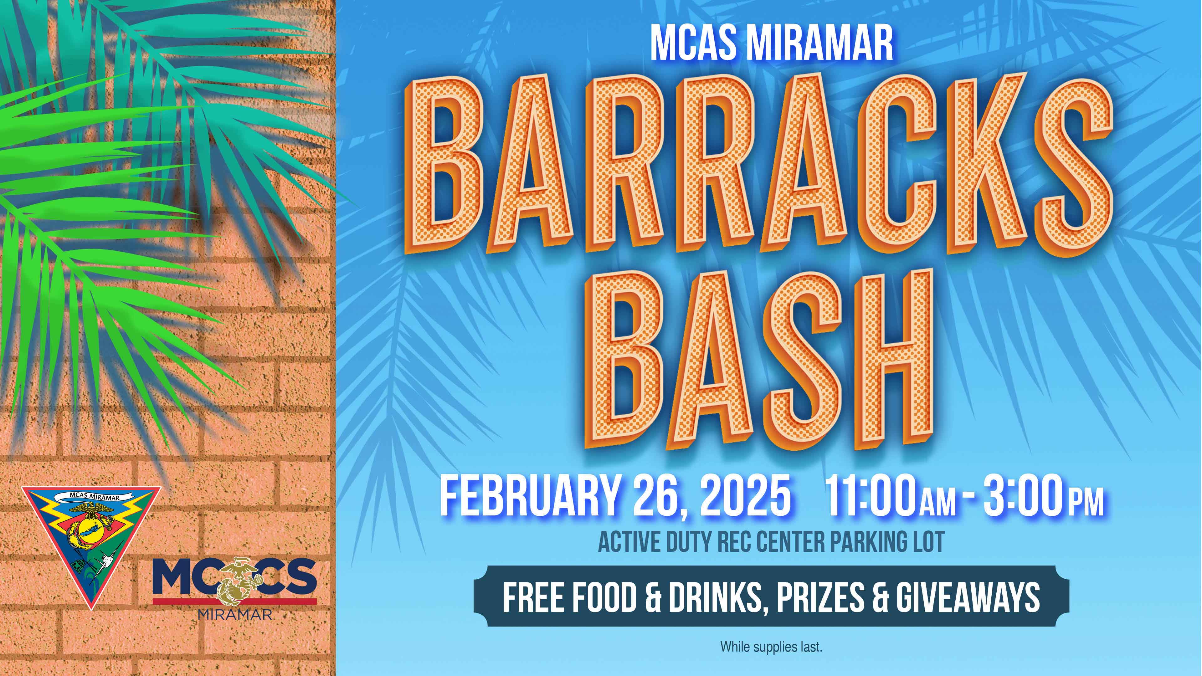 MCCS MCAS Miramar Barracks Bash